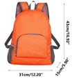 Tahtuvzn Unisex Lightweight Nylon Foldable Backpack, Orange - Compact ...