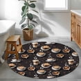 3.3ft Round Rug Coffee Area Rugs for Living Room Bedroom Washable Non ...