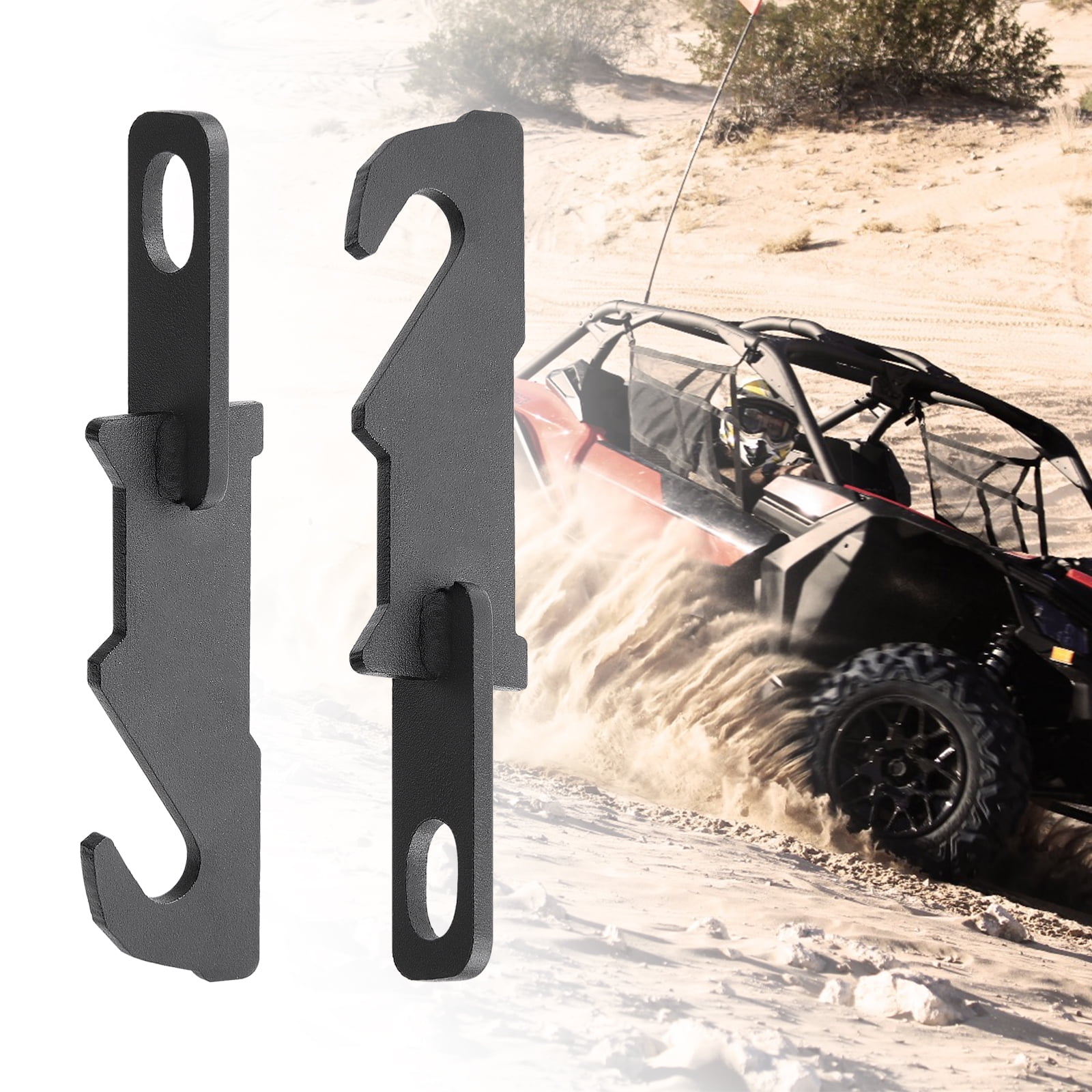 MICTUNING RZR Door Latches 2 PCS, 3.5" Door Vent Extender Anti-Rust ...