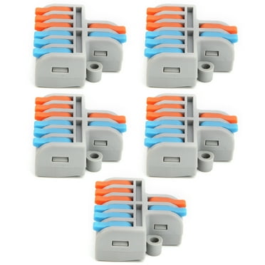 Wago 221-613 Lever-Nuts 10AWG 3 Conductor Compact Wire Connectors 30 PK - Walmart.com