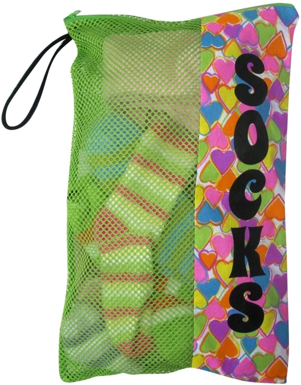 Gilbin Matching Mesh Laundry Or Sock Bag with Drawstring for Sleep Away ...