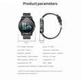 Link Dream Smartwatch for Android iOS Full Touch 1.28" Fitness Tracker ...