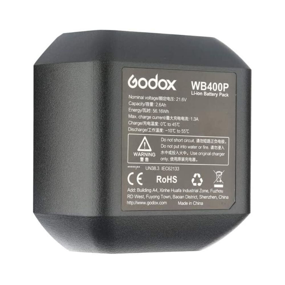 Godox WB400P Battery Replacement, 2600mAh Li-on Battery Pack for Godox ...