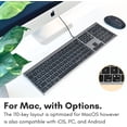 Macally USB C Keyboard (Upgraded) - Dual USB A + C Plug - Wired ...