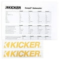 "Kicker CompC 12"" 600W 4 Ohm SVC Car Audio Subwoofer" - Walmart.com