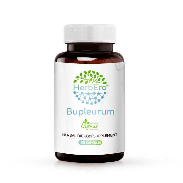 Bupleurum 60 Capsules, 500 mg, Organic Bupleurum (Bupleurum Chinense ...