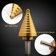 Yougfin Step Drill Bit Set-5 Pcs HSS Titanium Coated Step Drill Bits ...