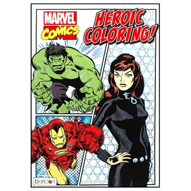 Marvel Comics Heroic Coloring Book with Full Size Poster | Walmart Canada
