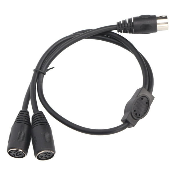 6 Pin DIN Male To 2 Female Splitter Cable, 6 Pin DIN Extension Cable ...