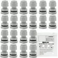 MAKERELE Cable Gland 1/4'' Npt,White Nylon Plastic Connectors ...