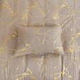 Move Over Taupe Marble Duvet Cover Set Twin Gold Metallic Marble ...