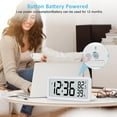 Digital Alarm Clock, Battery Operated LCD Desk Clock for Bedroom ...
