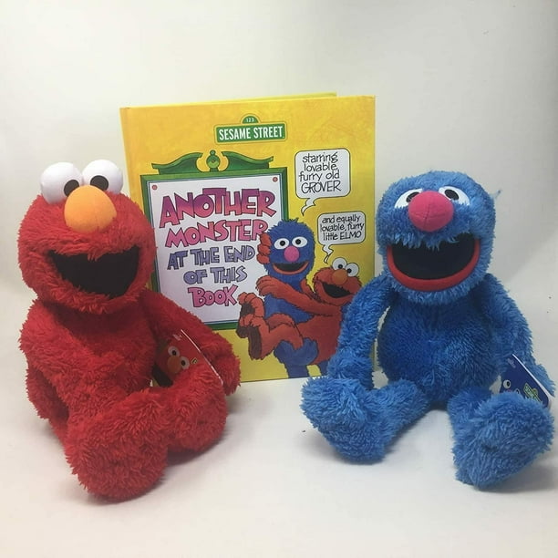 Sesame Street Kohls Elmo & Grover Plush & Book Bundle Set Soft 12 ...