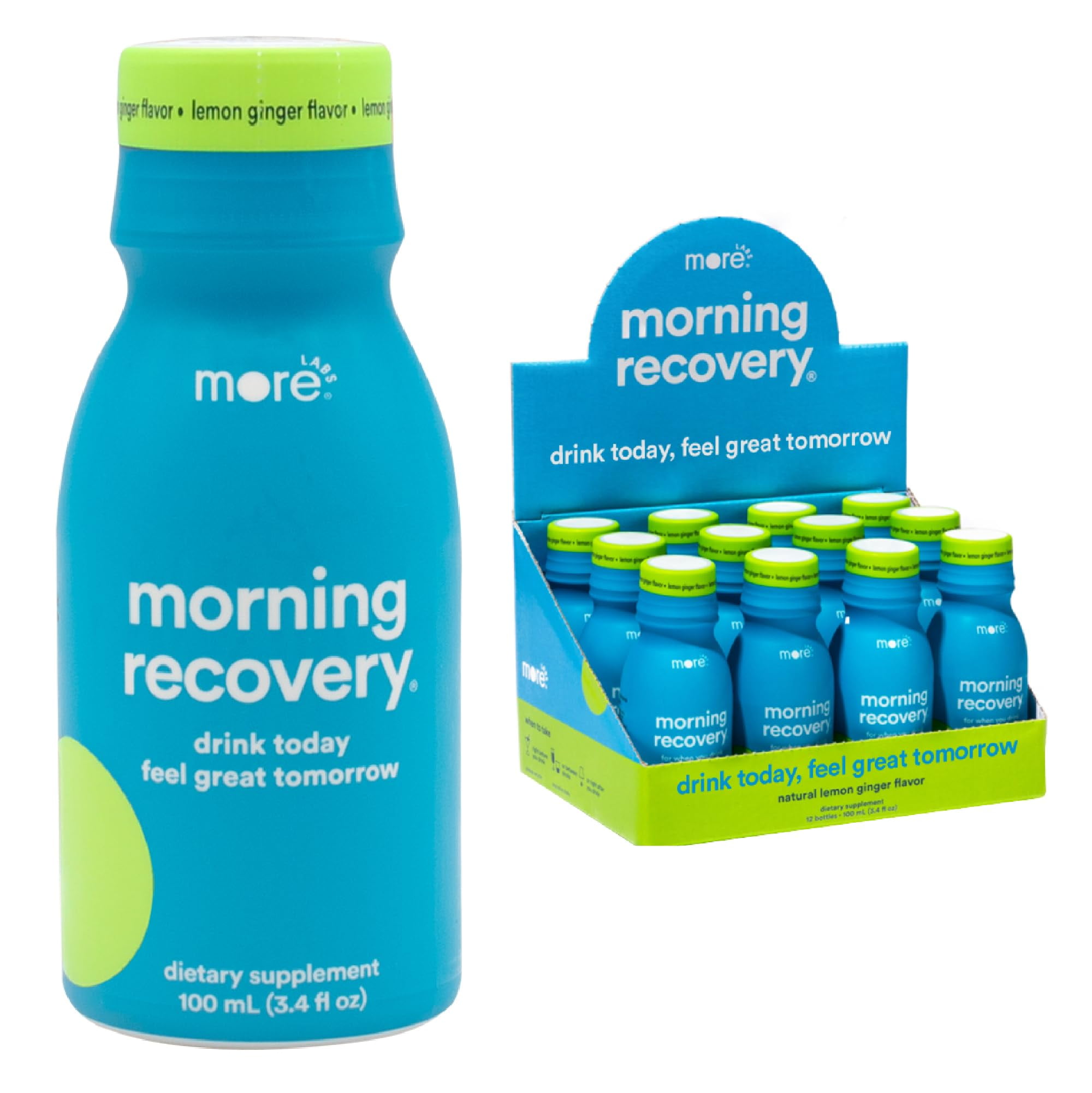 Beba más Labs Morning Recovery Electrolyte Lemon Ginger | Walmart en línea
