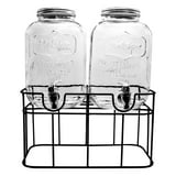 Dispensadores Bebidas, Vitrolero de Vidrio Grueso, Tipo Mason Jar para ...