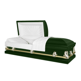 Titan Casket, Cloth Covered Casket (Flat Top) with Slate Gray Exterior ...