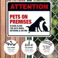 Keep Gate Closed Sign, Pets On Premises, - Walmart.com