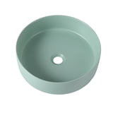 Bathroom Vessel Sink, Ceramic Circular Vessel Sink Vanity, Modern Round ...