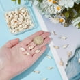 100Pcs 2 Colors Natural Shell Pendants Shell Shaped Charms with Copper ...