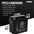 YTX14-BS - 12V 12AH 200 Cca - SLA Power Sport Battery - Casil Battery ...