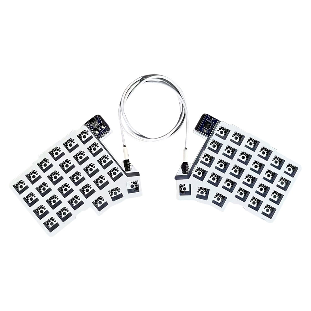 Teclado Ergonómico Dividido Swap Hot QMK/Vial (sin Eje Teclas) Rojo ...