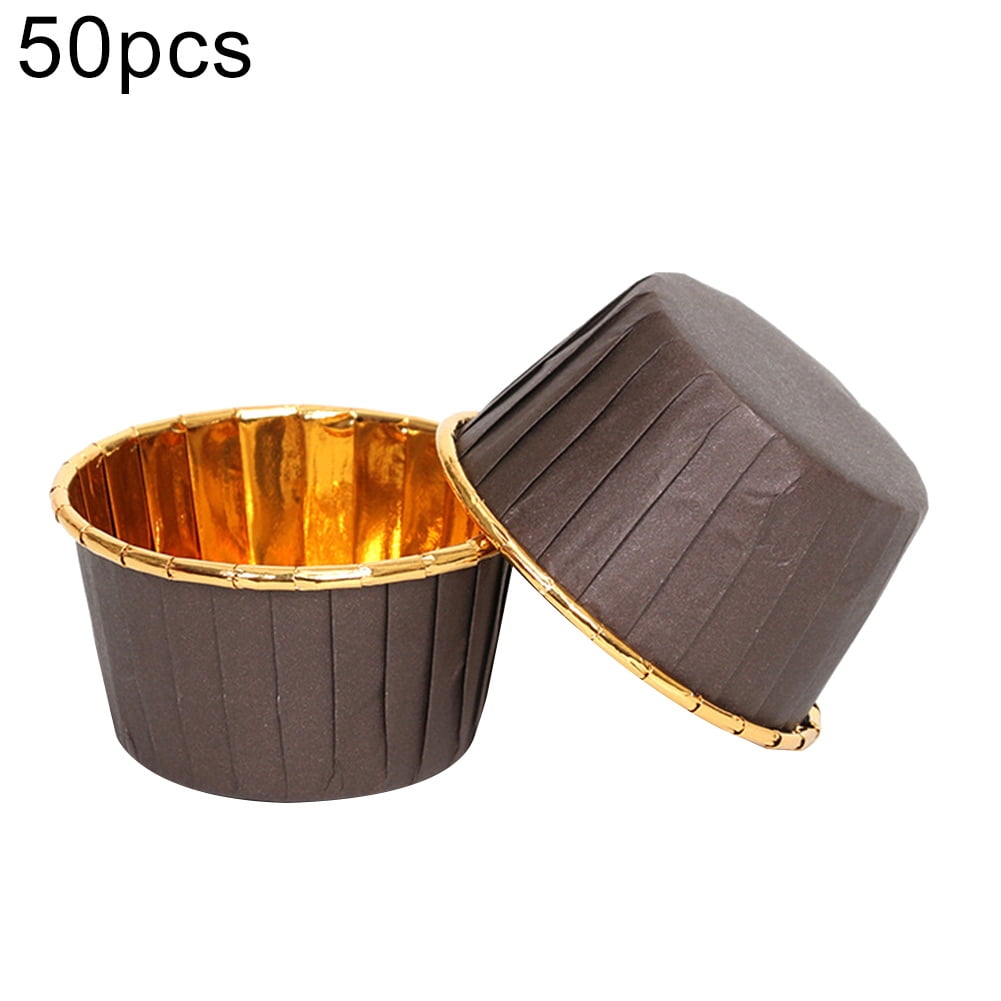 50Pcs Disposable Baking Cupcake Cake Liner Wrappers Cup Muffin Dessert ...