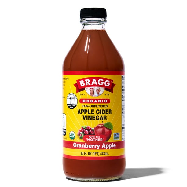 Bragg Apple Cider Vinegar Blend Cranberry Apple, 16oz - Walmart.com