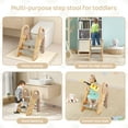 DUKE BABY Kids 3-Step Learning Stool Foldable Standing Tower for ...