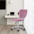 Purple PU Office Chair for Woman, Seizeen Adjustable Bling Desk Chair ...