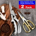 2-Piece Kitchen Shears Set, Heavy Duty Professional Poultry Meat ...