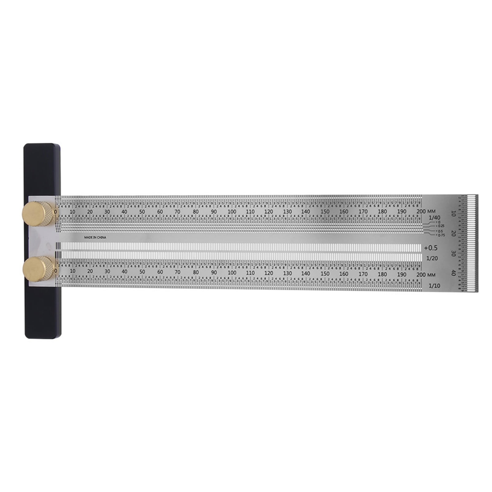 Regla De Orificio Tipo T De Acero Inoxidable Con Escalas De Grabado ...