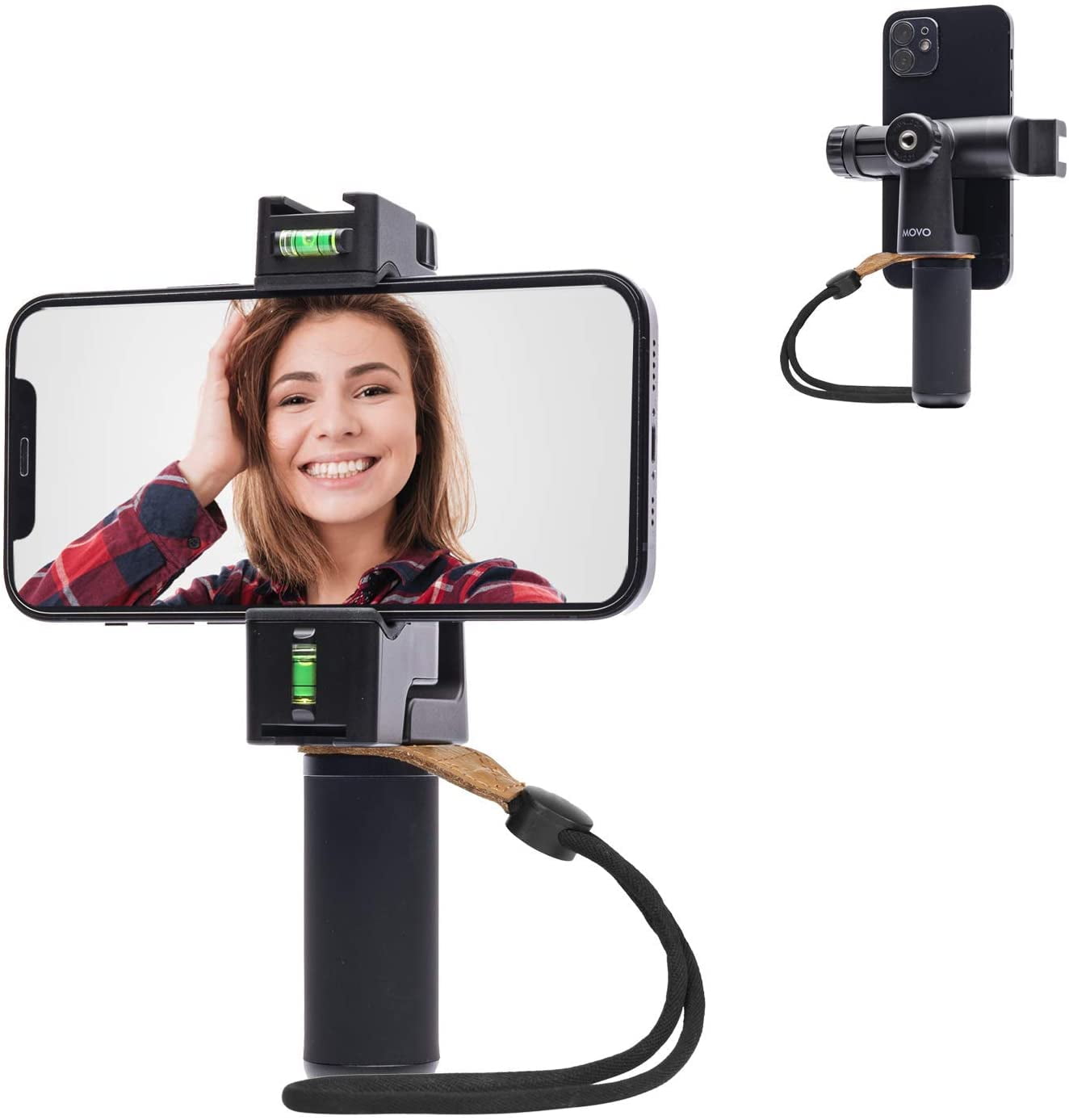 Movo PR-3 Rotating Smartphone Grip Handle Rig with Vertical and ...