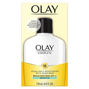 Olay Complete Daily Facial Sunscreen SPF 15, Oil and Fragrance-Free ...