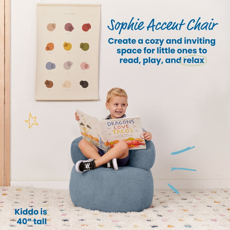 Kids Arm Chair Kids Cozy Chair ECR4Kids Hadley Armchair - Cozy Raisin ...