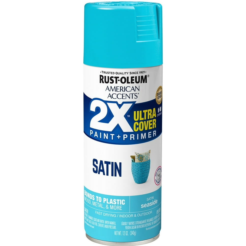 Seaside, Rust-Oleum American Accents 2X Ultra Cover Satin Spray Paint ...