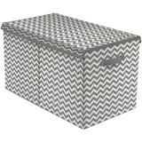 Sorbus Kids Large Toy Storage Chest, Silver, Collapsible with Lid and ...