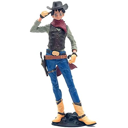 One Piece Action Figure Model Cowboy Monkey D. Luffy PVC Anime Model ...
