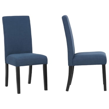 HomePop Classic Parsons Dining Chair, Set of 2, Denim Jacobean Print ...
