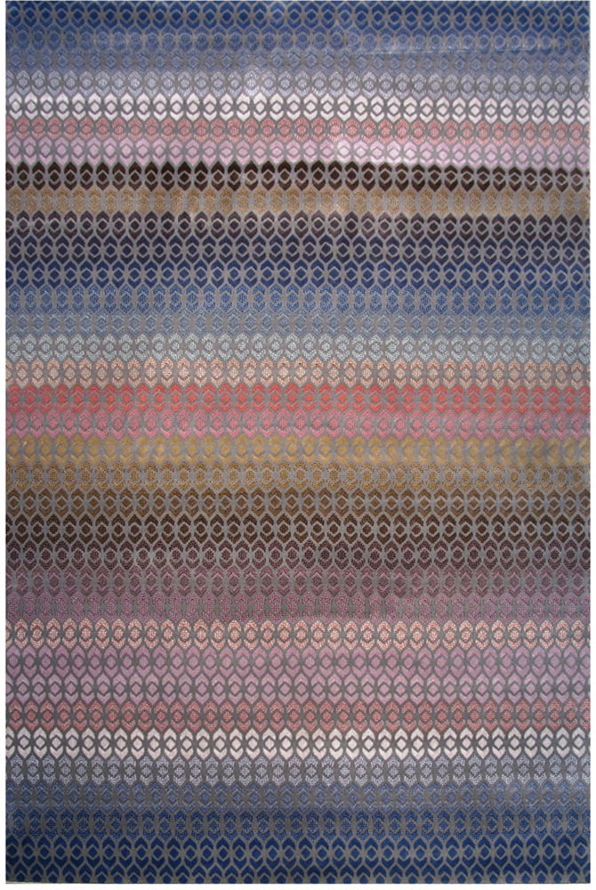 La Rugs Hermes Area Rug 202-91 Multi-Color Repeat Ovals 5' x 8 ...