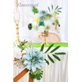 Emerald Green Mixed Silk Roses & Dahlias with Stems, Artificial Flowers ...