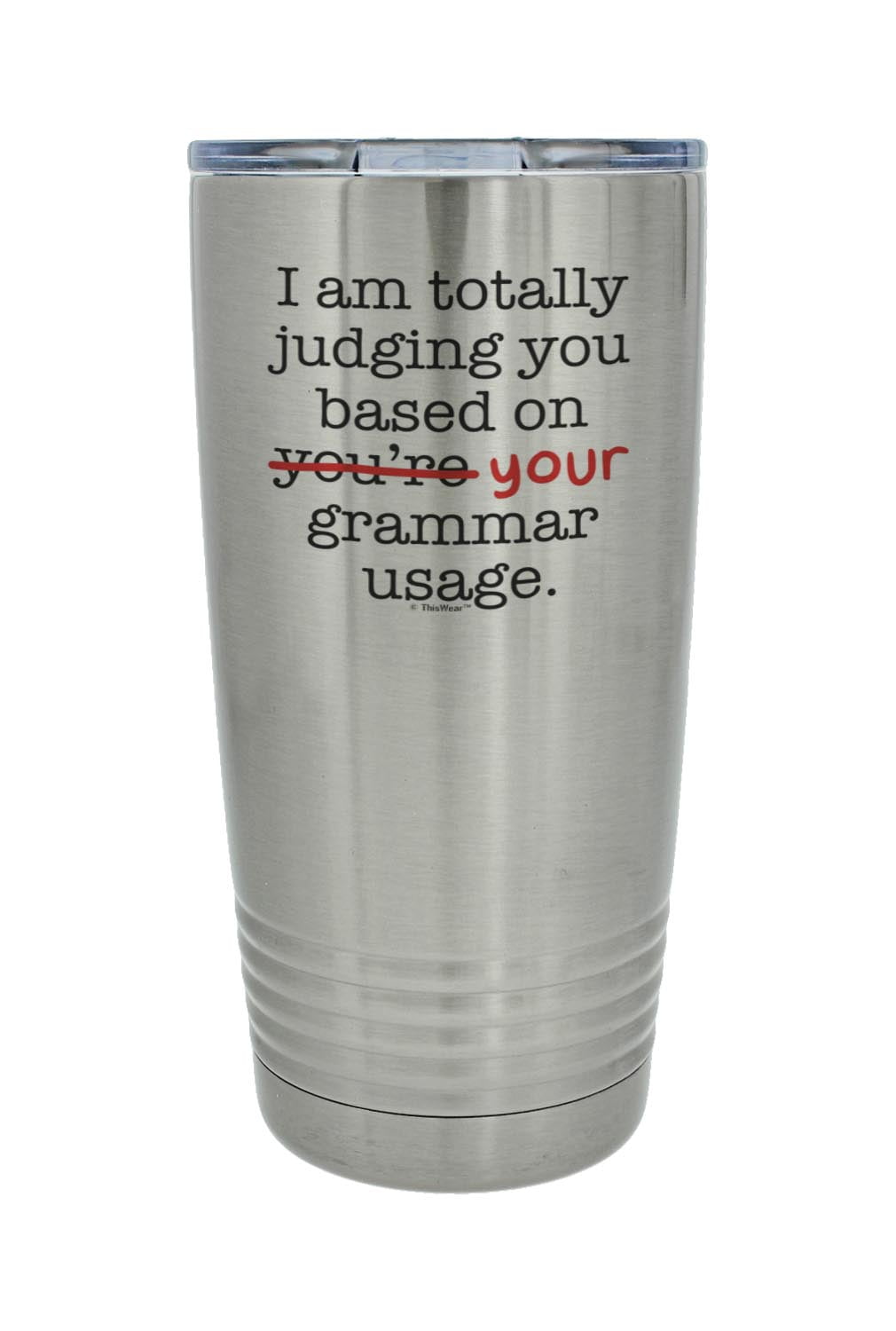 ThisWear Grammar Teacher Gifts Judging Based On Usage 20oz Stainless ...