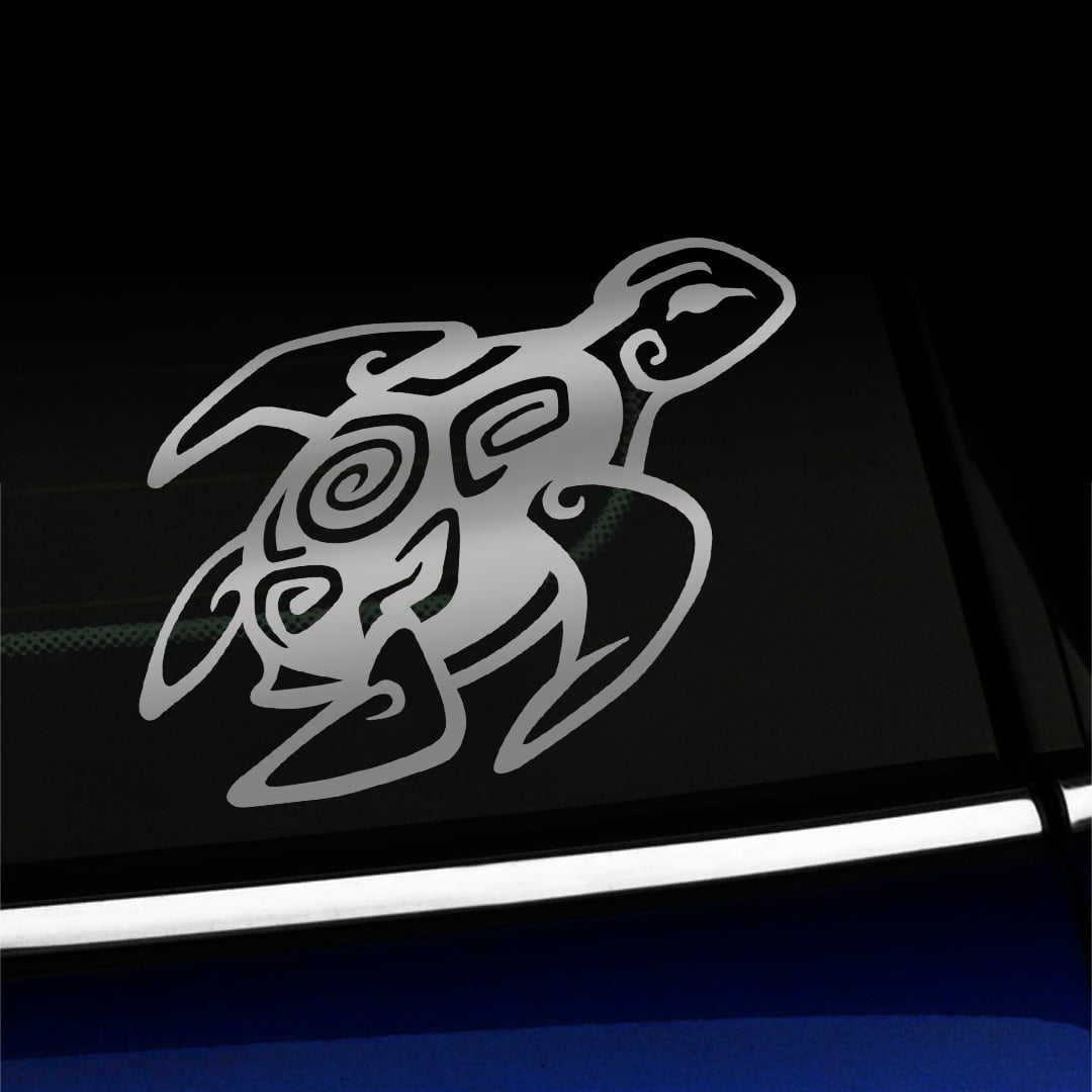 Sea Turtle - Vinyl Decal - Choose Color - [SILVER] - Walmart.com