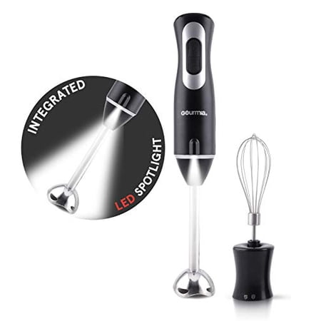 Gourmia GHB2360 12 Speed Illuminating Immersion Hand Blender with Turbo ...