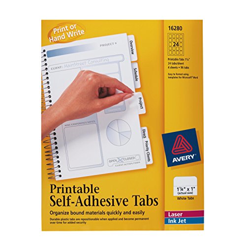Printable Tabbings