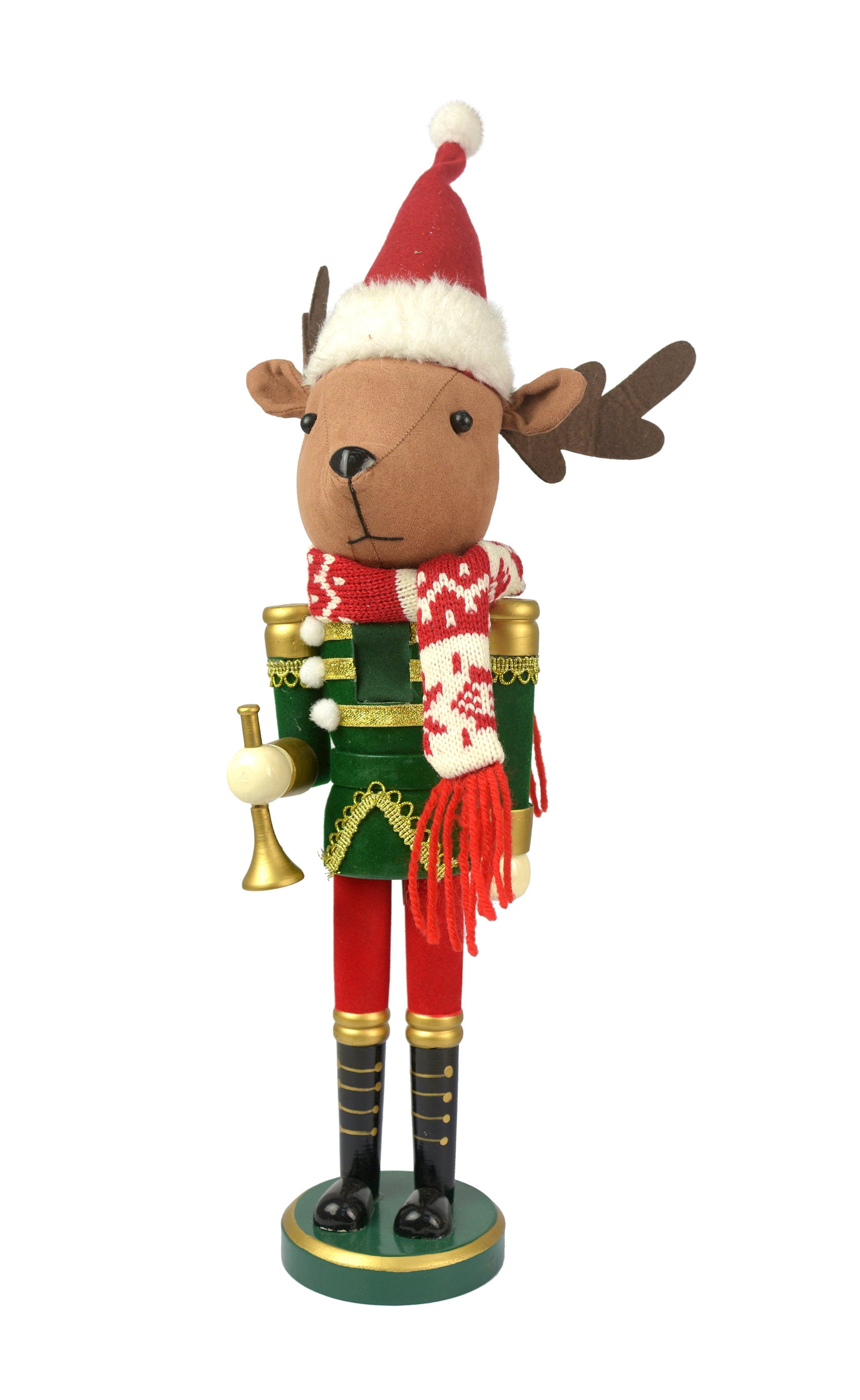 15" Christmas Animal Nutcracker-Reindeer - Walmart.com