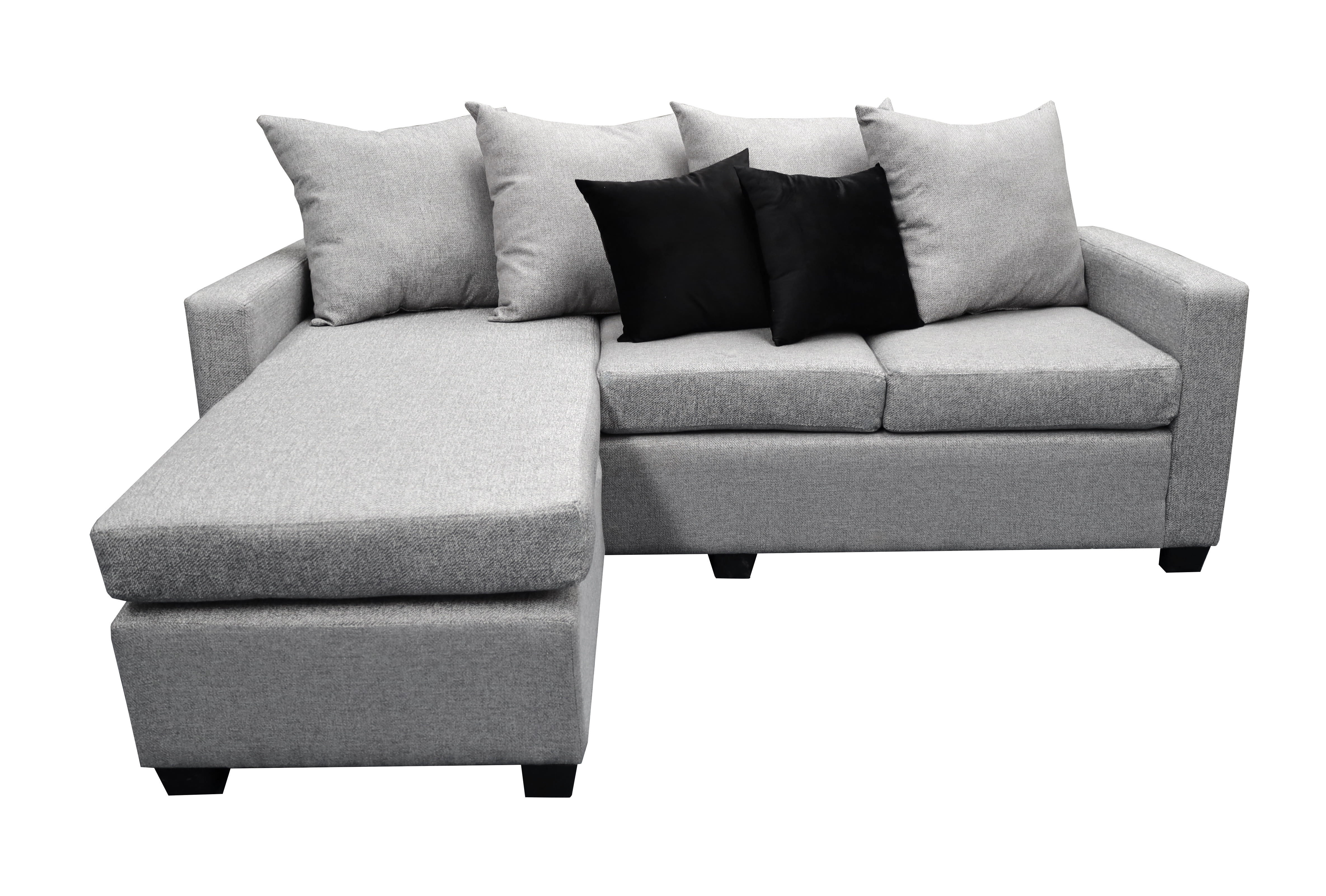 Sala Esquinera El Bazar Store Ares Gris Plata, 215x165 cm, Lado derecho ...