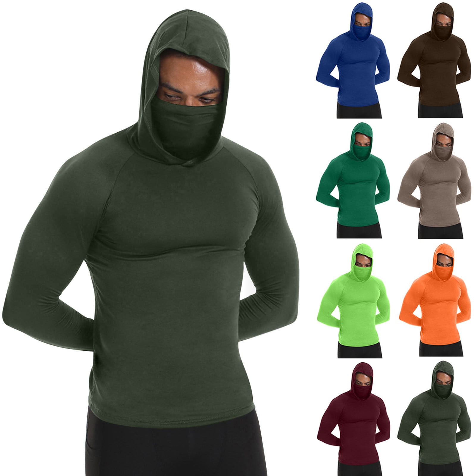 Click here for Ddapj Pyju Mens Thermal Compression Shirts Hoodie... prices