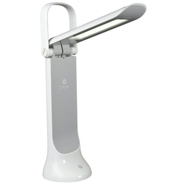 OttLite Wellness Series® Recharge LED Desk Lamp, White, Leather Look ...