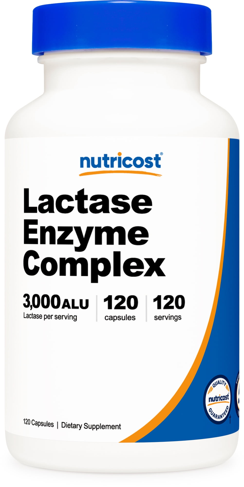 Nutricost Lactase Enzyme Complex 3,000 FCC ALU, 120 Capsules - Non-GMO ...