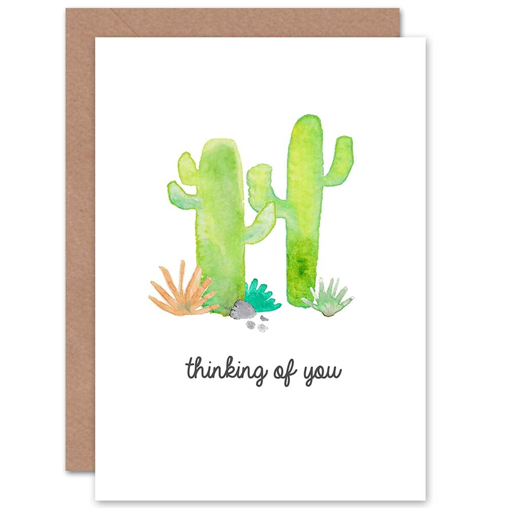 Waving Cactus Greetings Card Plus Envelope Blank inside - Walmart.com